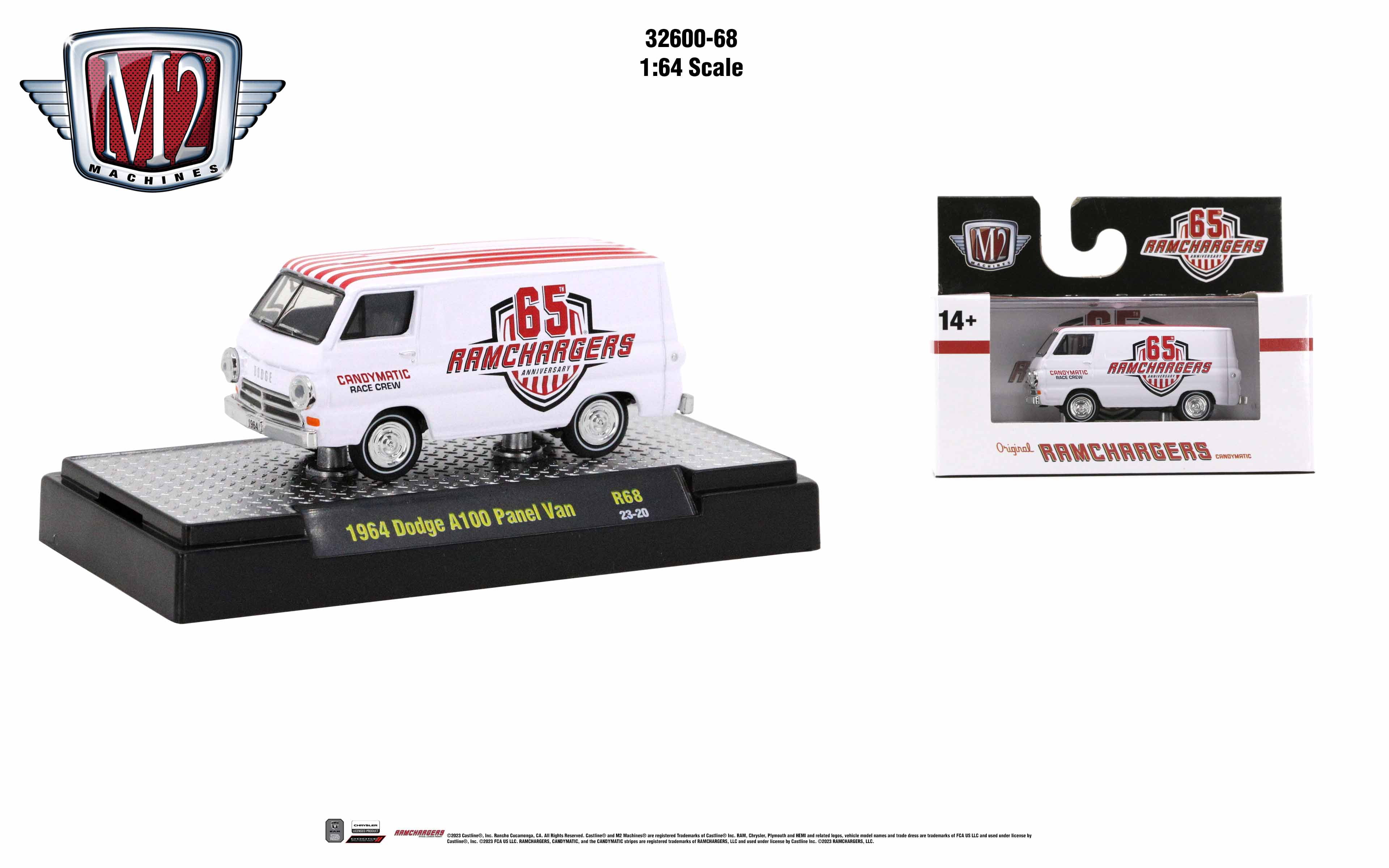 M2 Machines 1:64 Auto Trucks 1964 Dodge A100 Panel Van Release 68 - Walmart.com