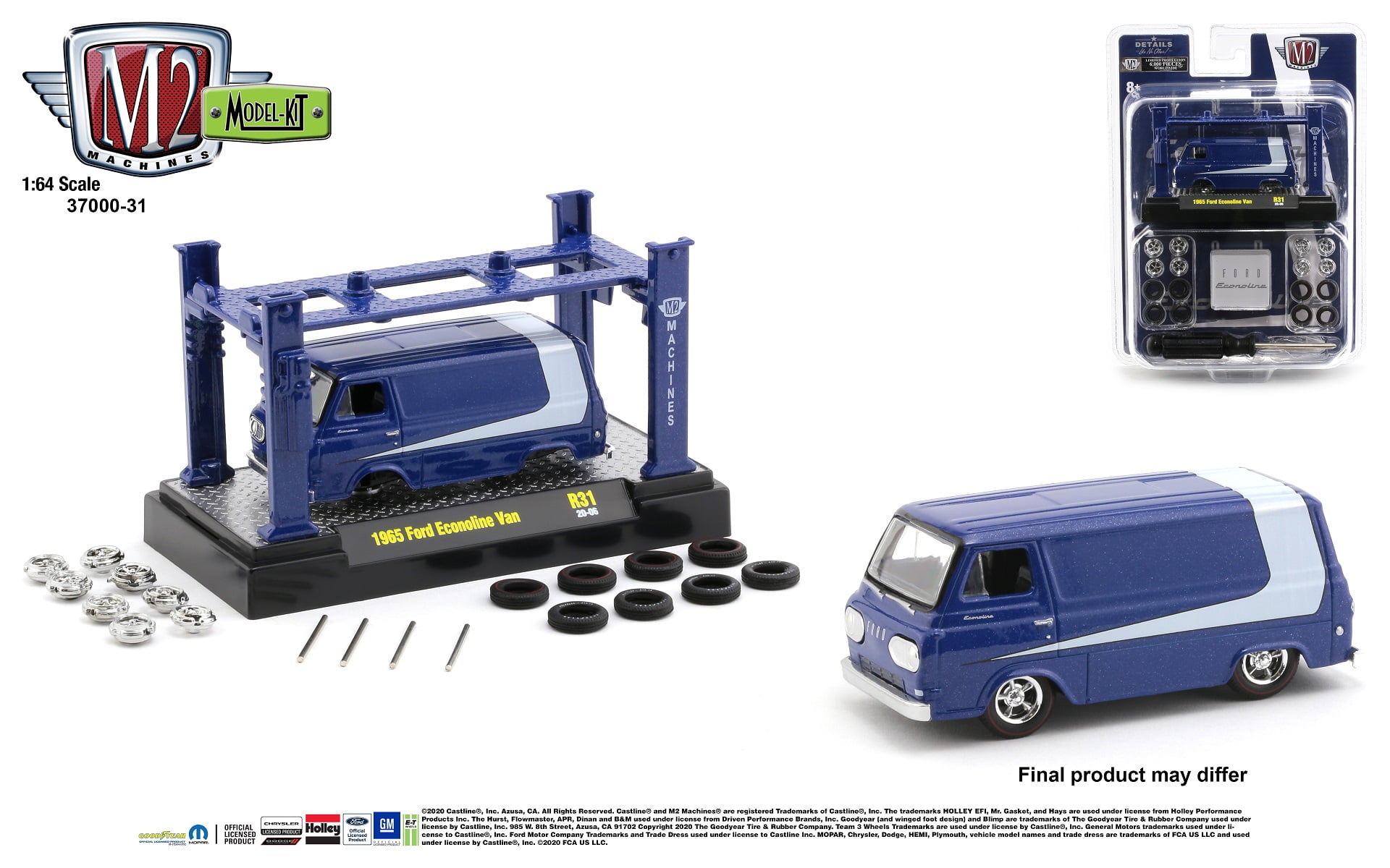M2 Machines 1:64 Model Kit Release 31 1965 Ford Econoline Van - Walmart.com