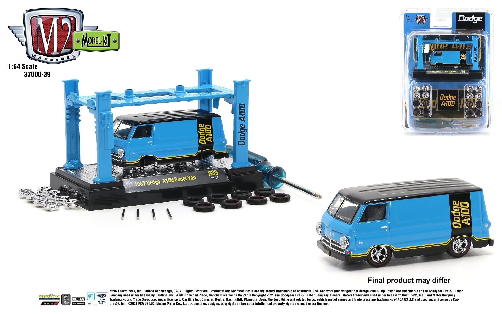 M2 Machines 1:64 Model Kit Release 39 1967 Dodge A100 Panel Van ...