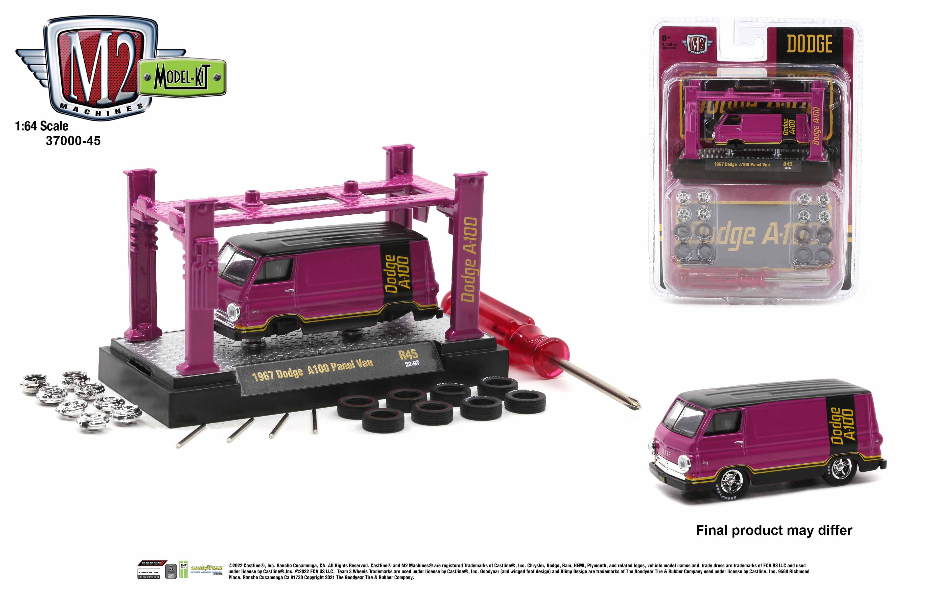 M2 Machines 1:64 Model Kit Release 45 1967 Dodge A100 Panel Van ...