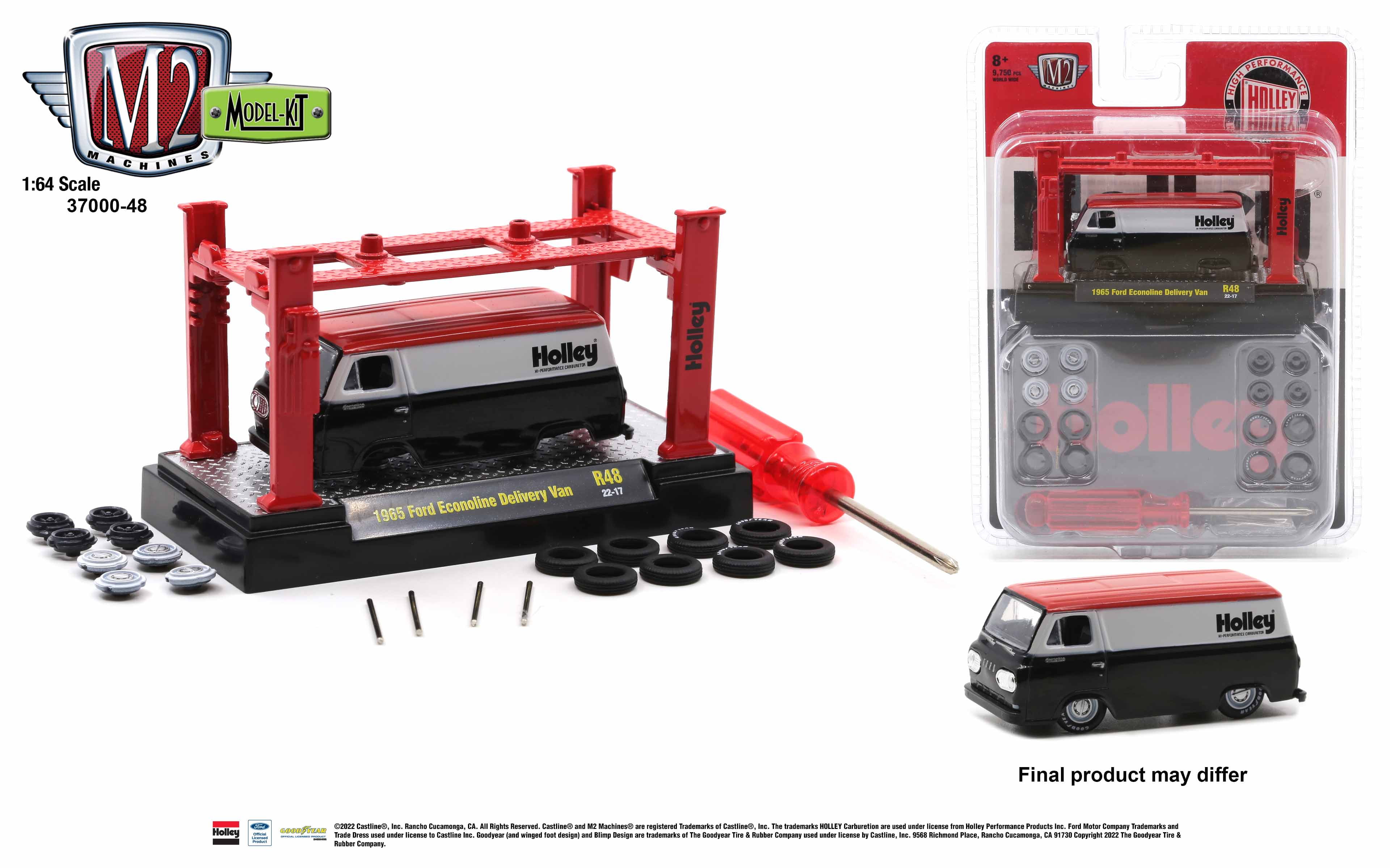 M2 Machines 1:64 Model Kit Release 48 1965 Ford Econoline Delivery Van - Walmart.com