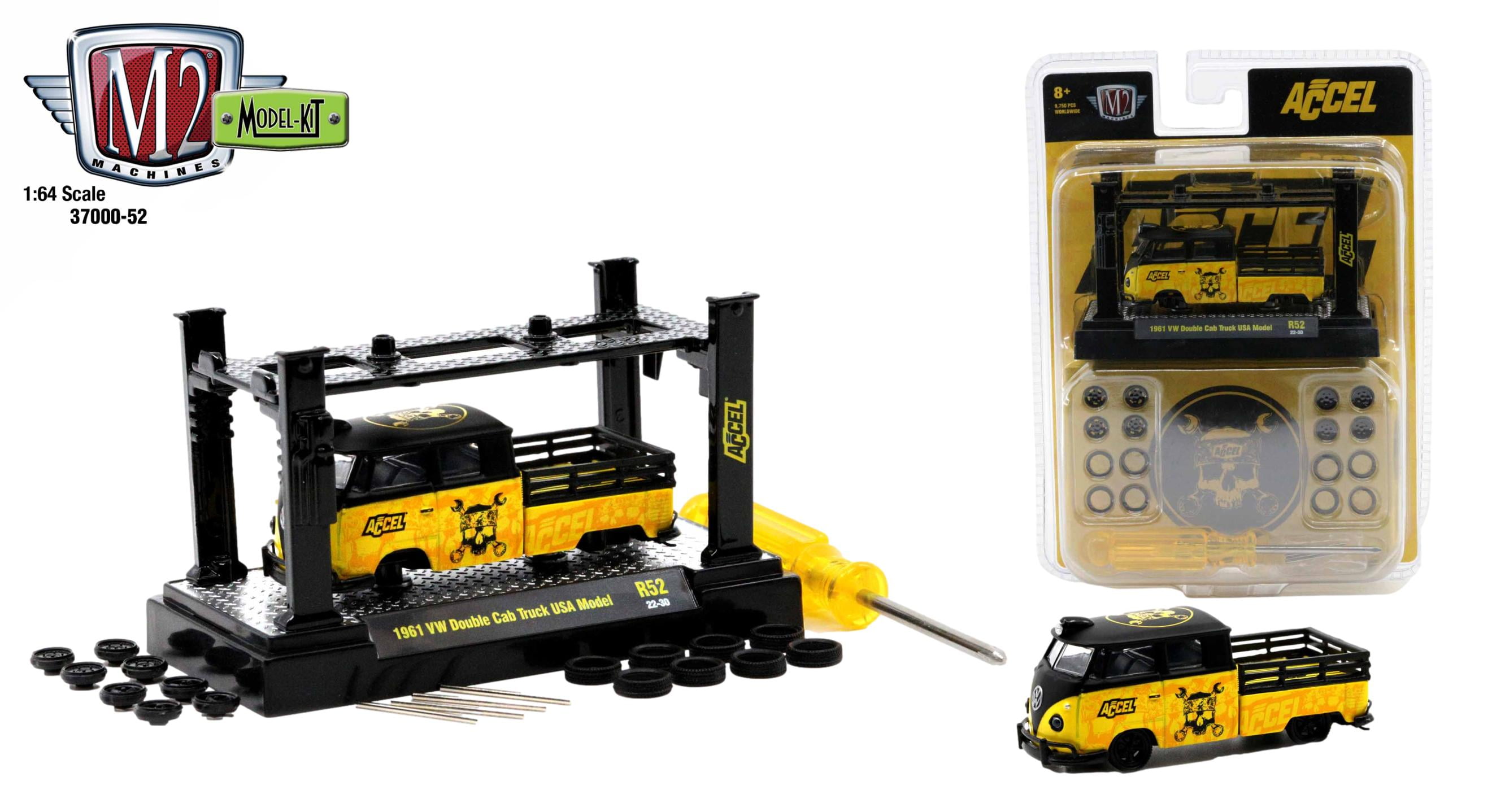 M2 Machines 1:64 Model Kit Release 52 1961 Vw Double Cab Truck Usa ...