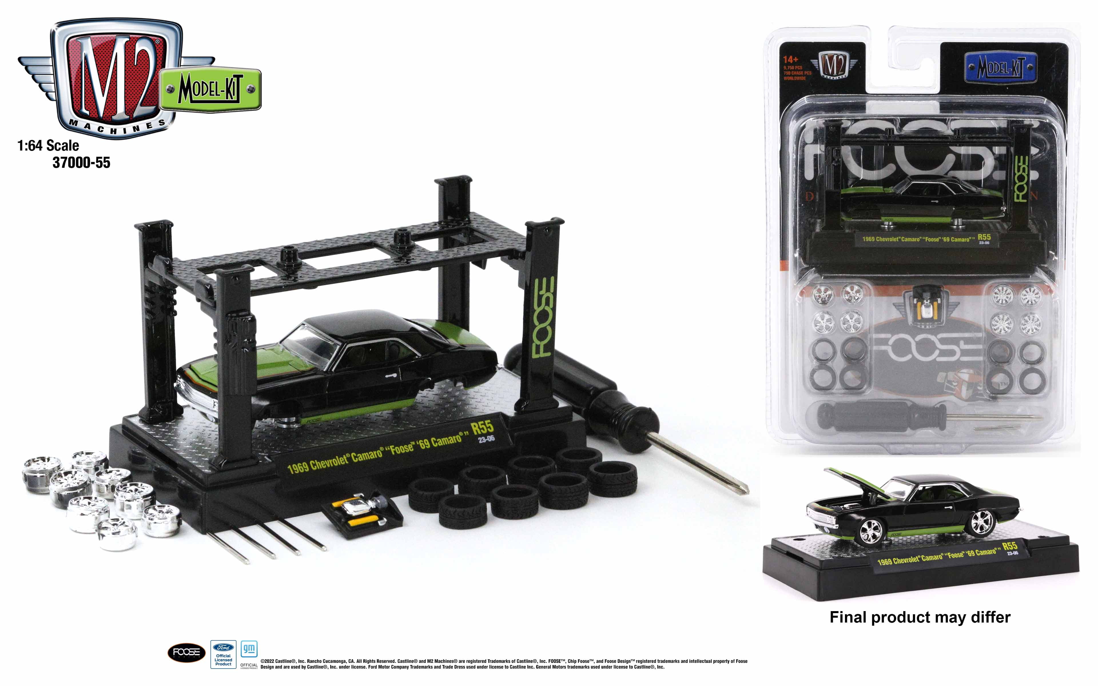 M2 Machines 1:64 Model Kit Release 55 1969 Chevrolet Camaro Foose 69 ...