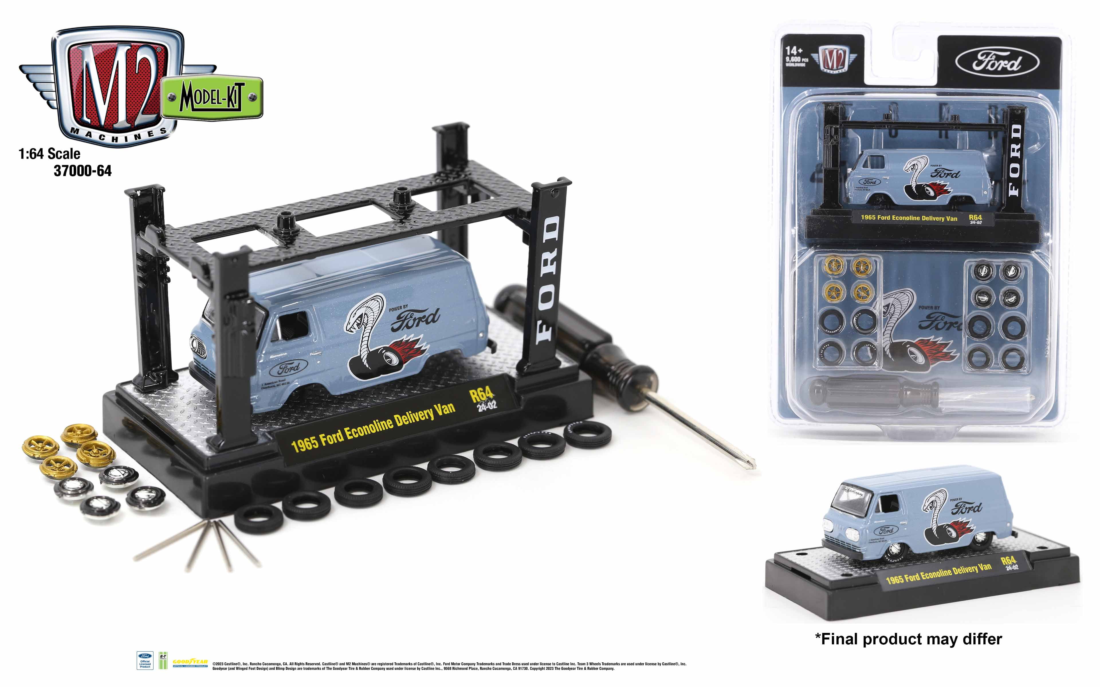 M2 Machines 1:64 Model Kit Release 64 1965 Ford Econoline Delivery Van ...