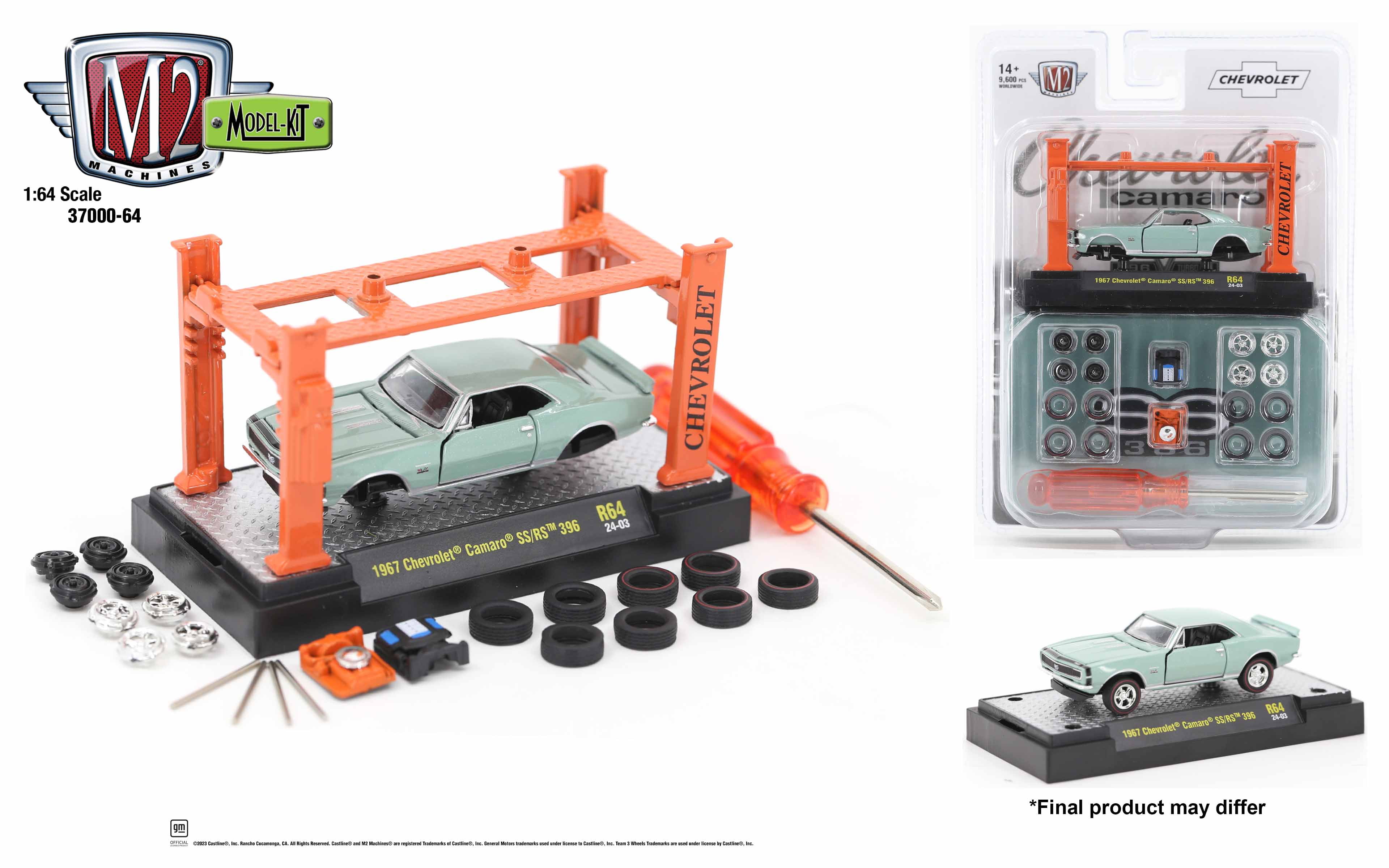 M2 Machines 1:64 Model Kit Release 64 1967 Chevrolet Camaro Ss/Rs 396 ...