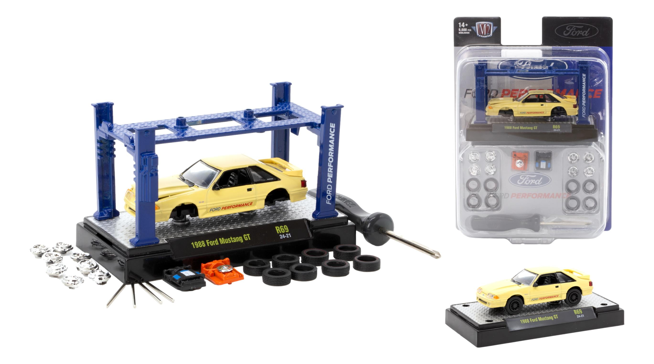 M2 Machines 1:64 Model Kit Release 69 1988 Ford Mustang Gt - Walmart.com