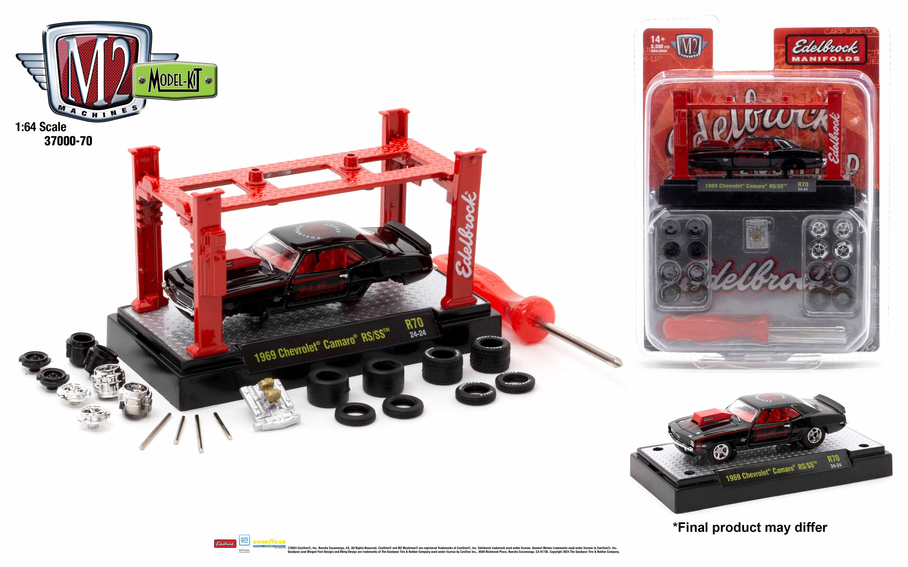 M2 Machines 1:64 Model Kit Release 70 1969 Chevrolet Camaro Rs/Ss ...