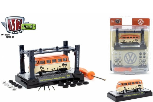 M2 Machines 1:64 Model Kit Release 76 1958 Vw Microbus 15 Window ...