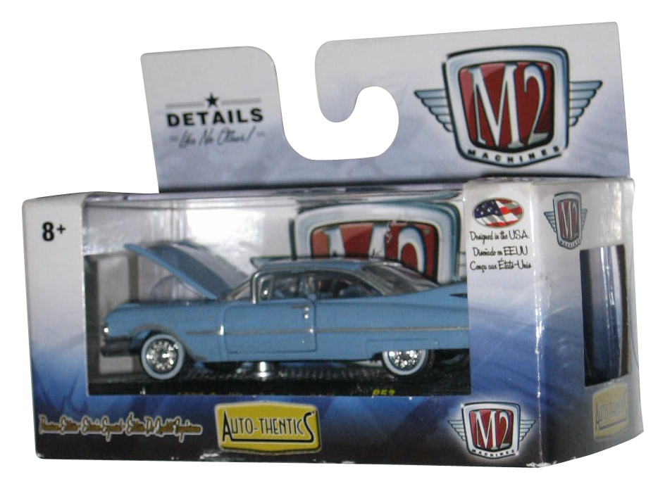 M2 Machines 1959 Cadillac Series 62 (2018) Castline Blue Toy Car ...