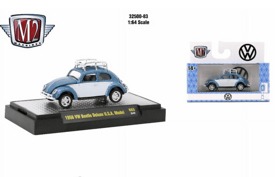 M2 Machines Auto Trucks 1:64 1956 Vw Beetle Deluxe Usa Model Rel 83 ...