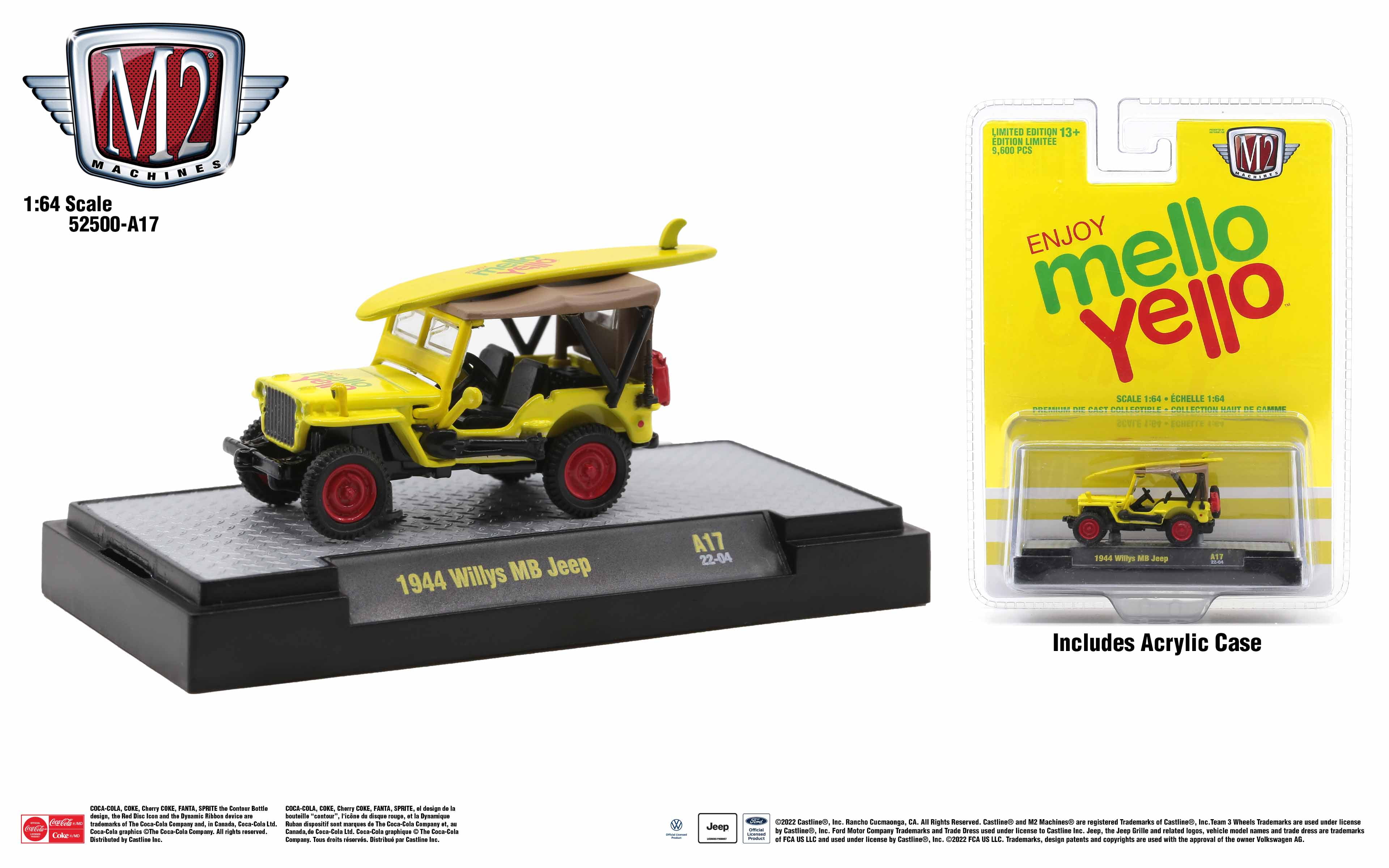M2 Machines Coca-Cola Release A17 1944 Willys Mb Jeep - Walmart.com
