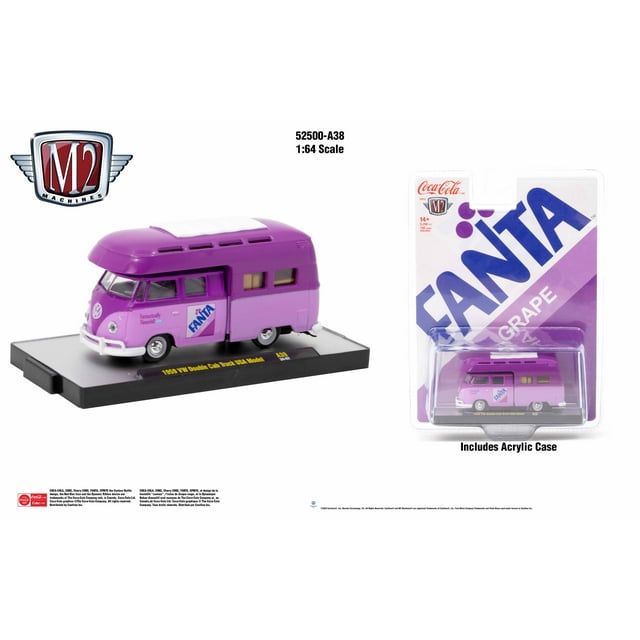 M2 Machines Coca-Cola Release A39 1959 Vw Double Cab Truck Usa Model - Walmart.com