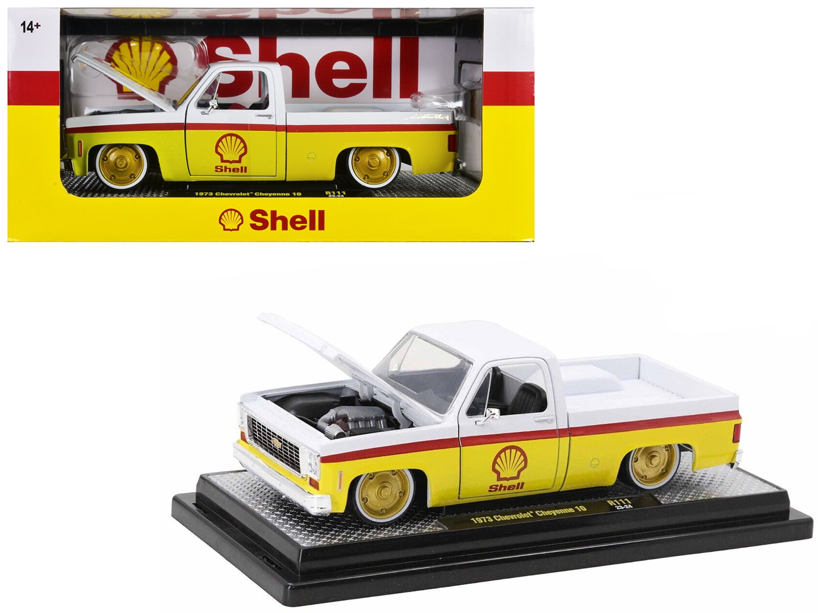 M2 Machines Shell Oil Model Car, White and Yellow - Walmart.com
