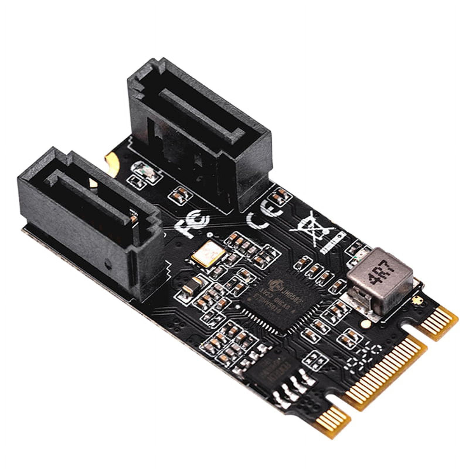 M2 PCIE NVMe SATA6G 2 Port SATA III 6Gb/S M.2 22X42 M Key and B ...