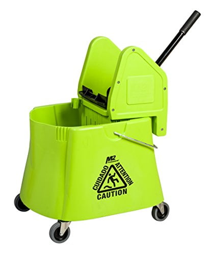 M2 Professional 40 Qt / 30 L Elephant Foot Mop Bucket with Down Press ...