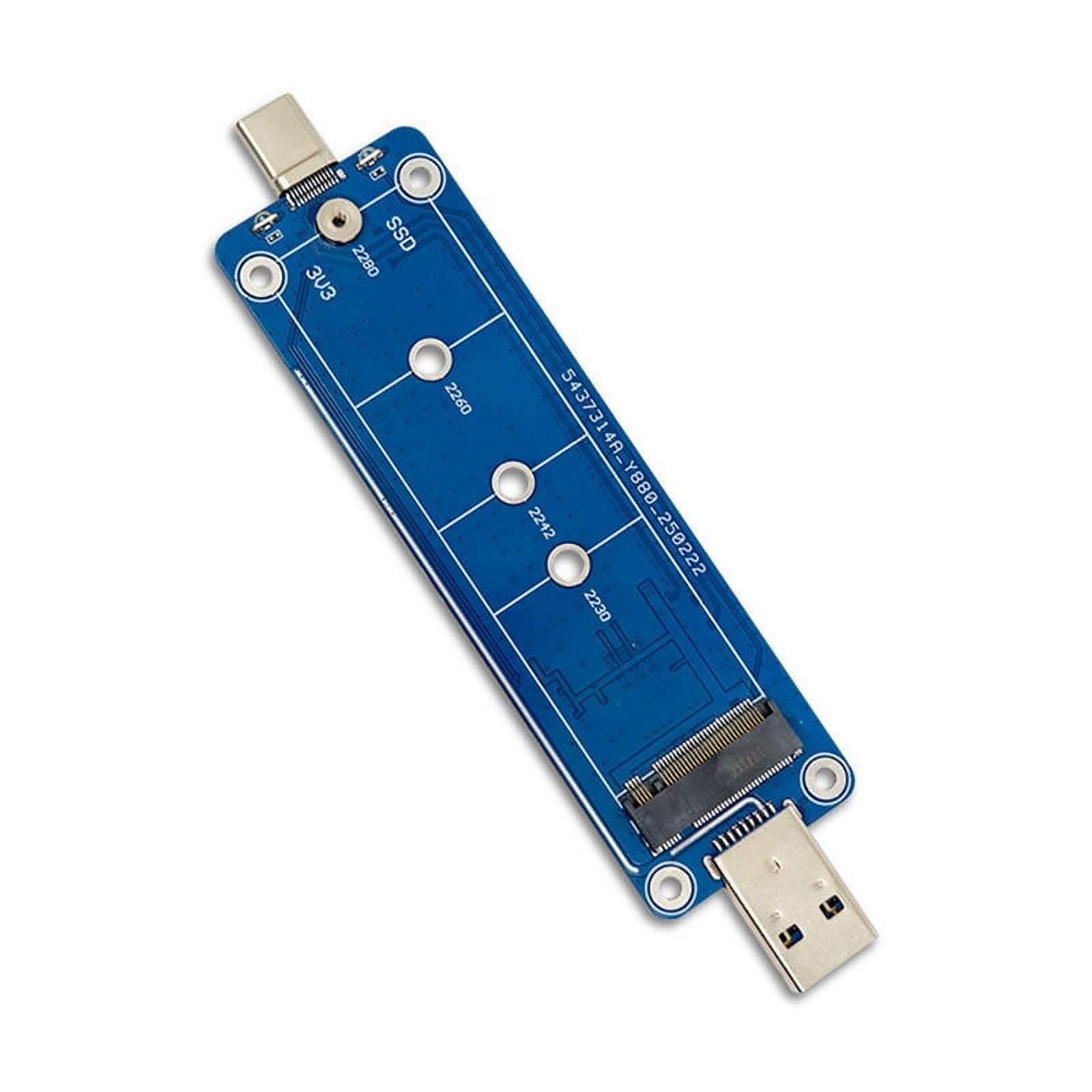 M2 SSD Adapter NVMe Enclosure M.2 to USB3.2 Case for NVME PCIE M Key ...