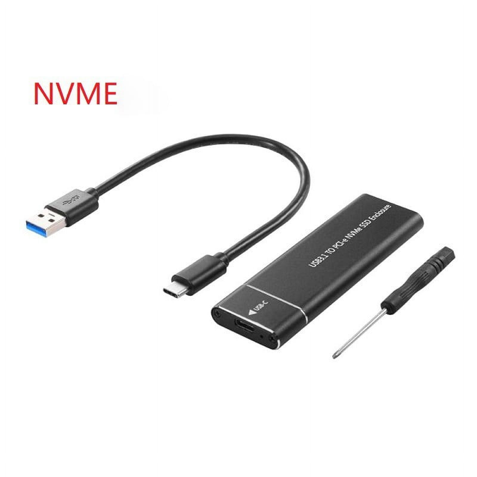 M2 SSD Enclosure NVME USB3.1 External Storage HDD Case 10Gbps PCIe SSD ...