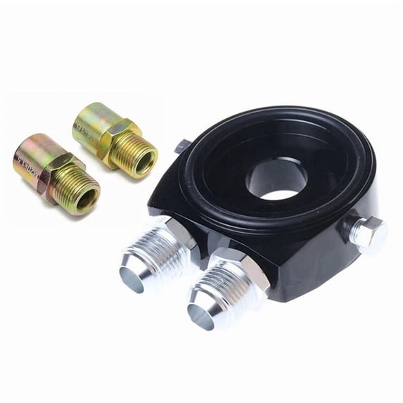 M20/1.5" INCH ENGINE OIL FILTER SANDWICH PLATE ADAPTER 1/8 NPT TEMP ...