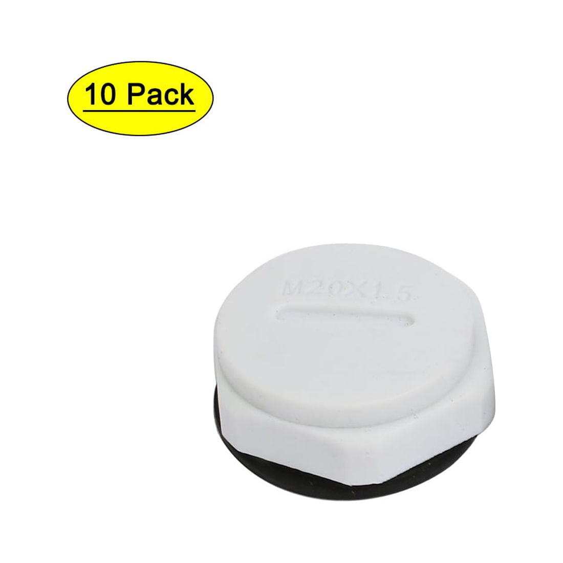 M20 Nylon Male Threaded Cable Gland Screw End Cap Cover Gray 10pcs ...