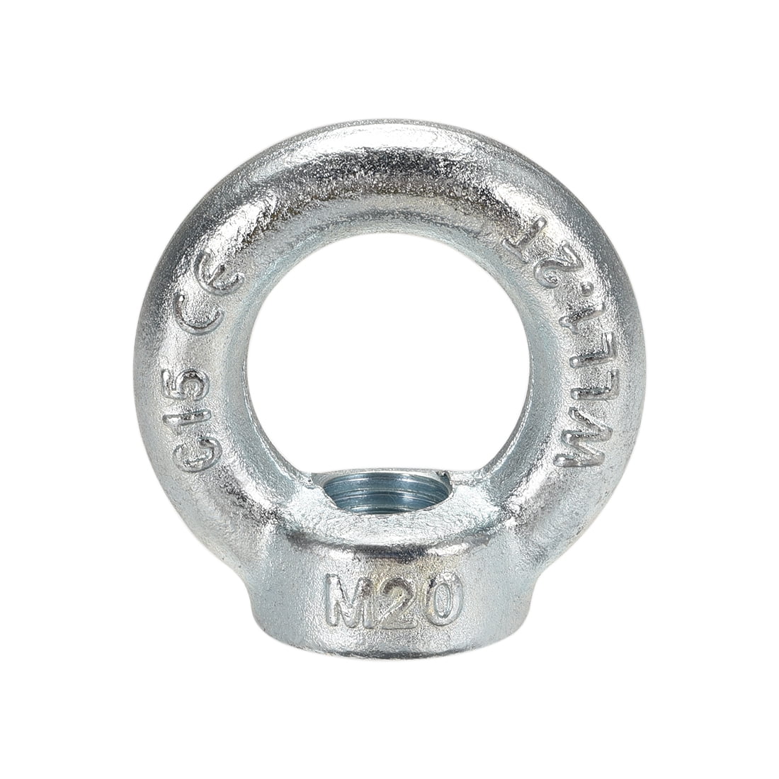 M20 Thread 40mm Inside Dia 72mm OD C15 Zinc Plated DIN582 Lifting Eye ...