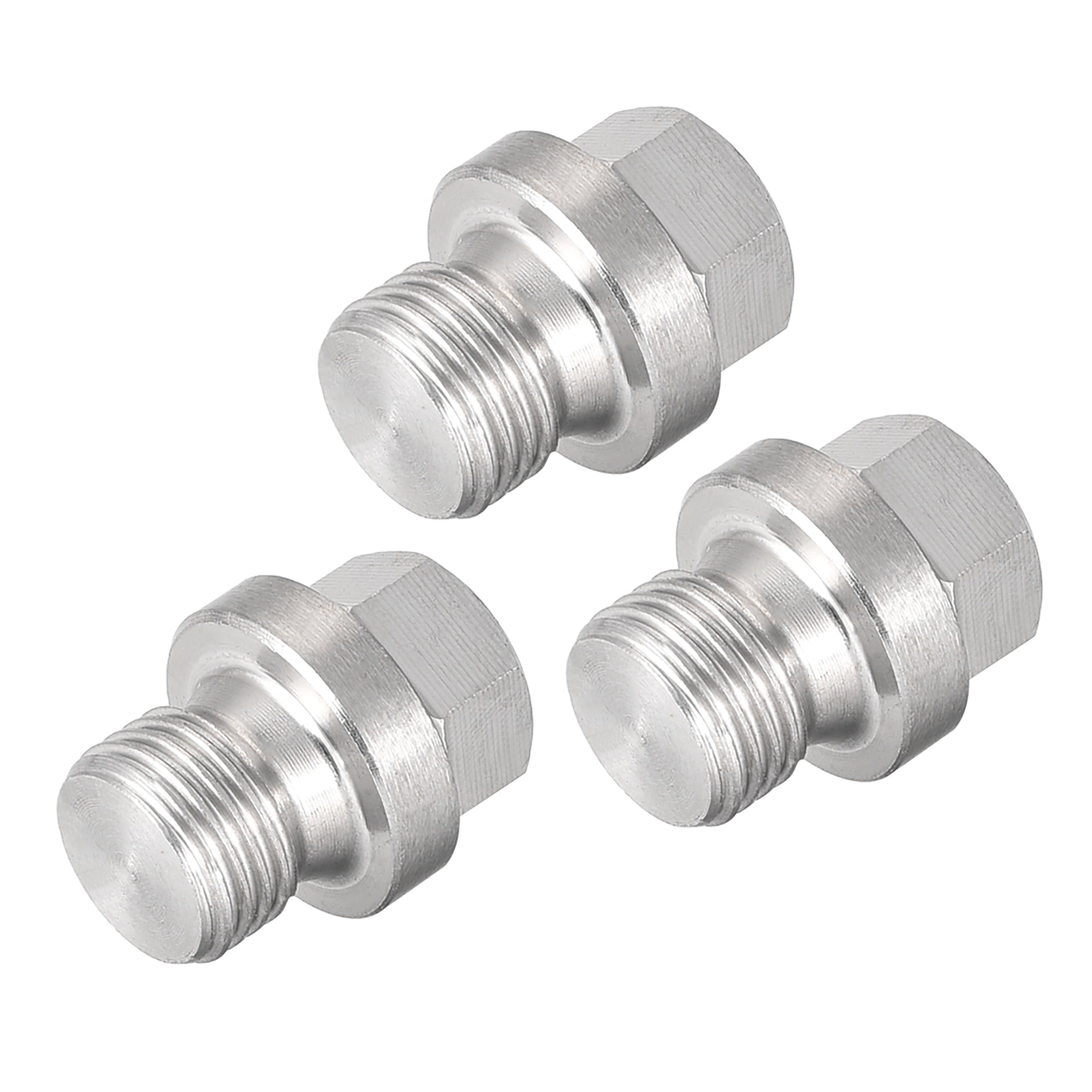 M20 x 1.5 Male Outer Hex Head Plug -304 Stainless Steel Solid Thread ...