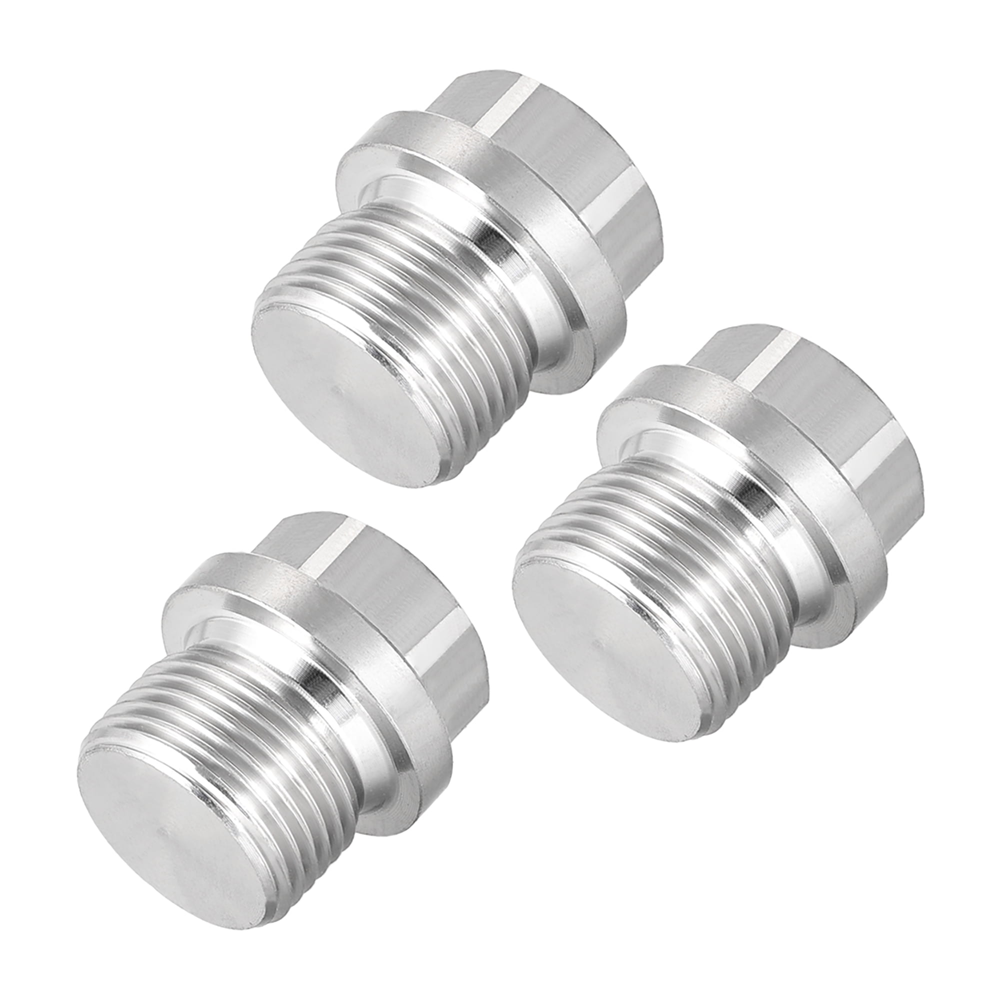 M20 x 1.5 Male Outer Hex Head Plug -304 Stainless Steel Solid Thread ...
