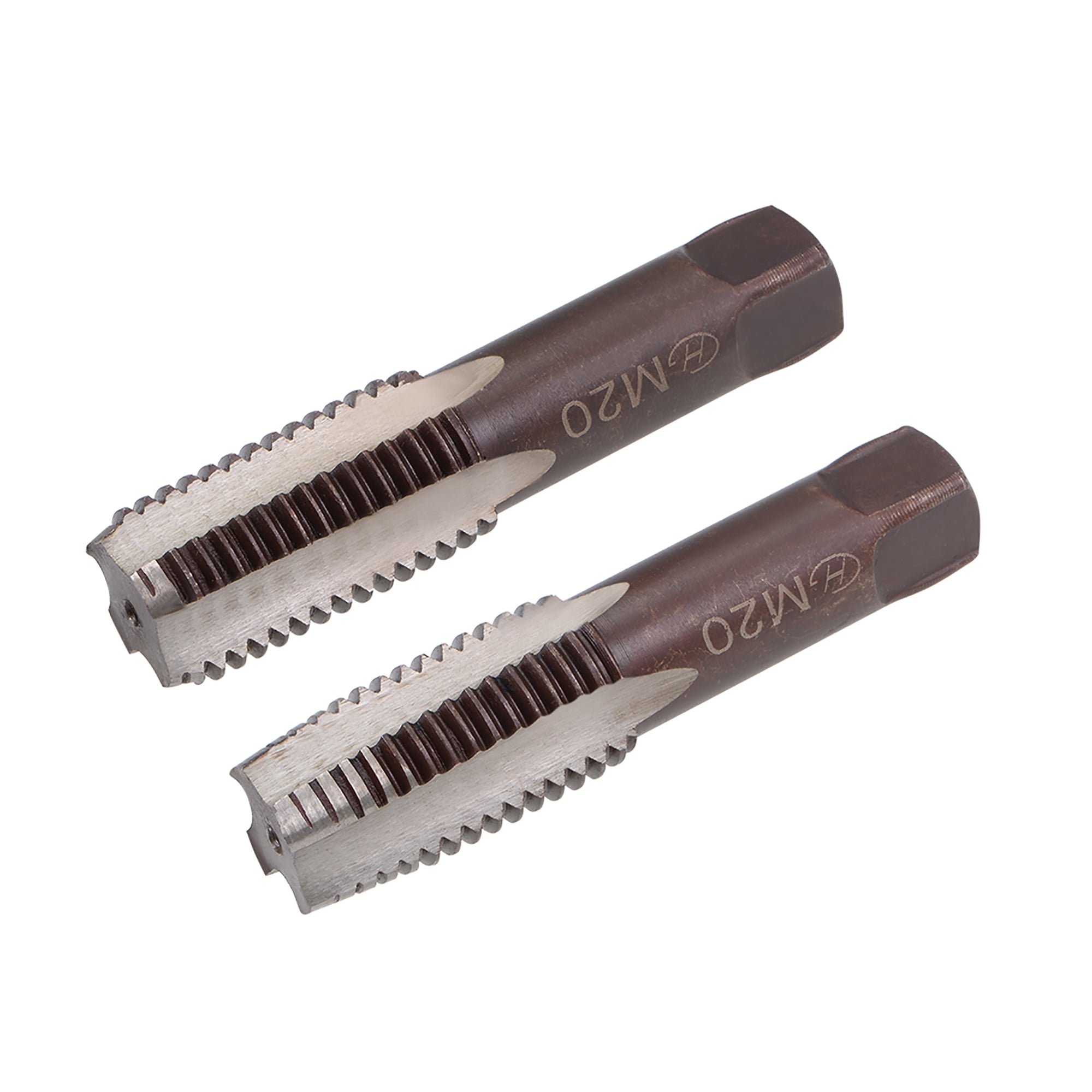 M20 x 2.5 Metric Hand Tap 4 Straight Flute H2 Alloy Tool Steel 1 Pair ...