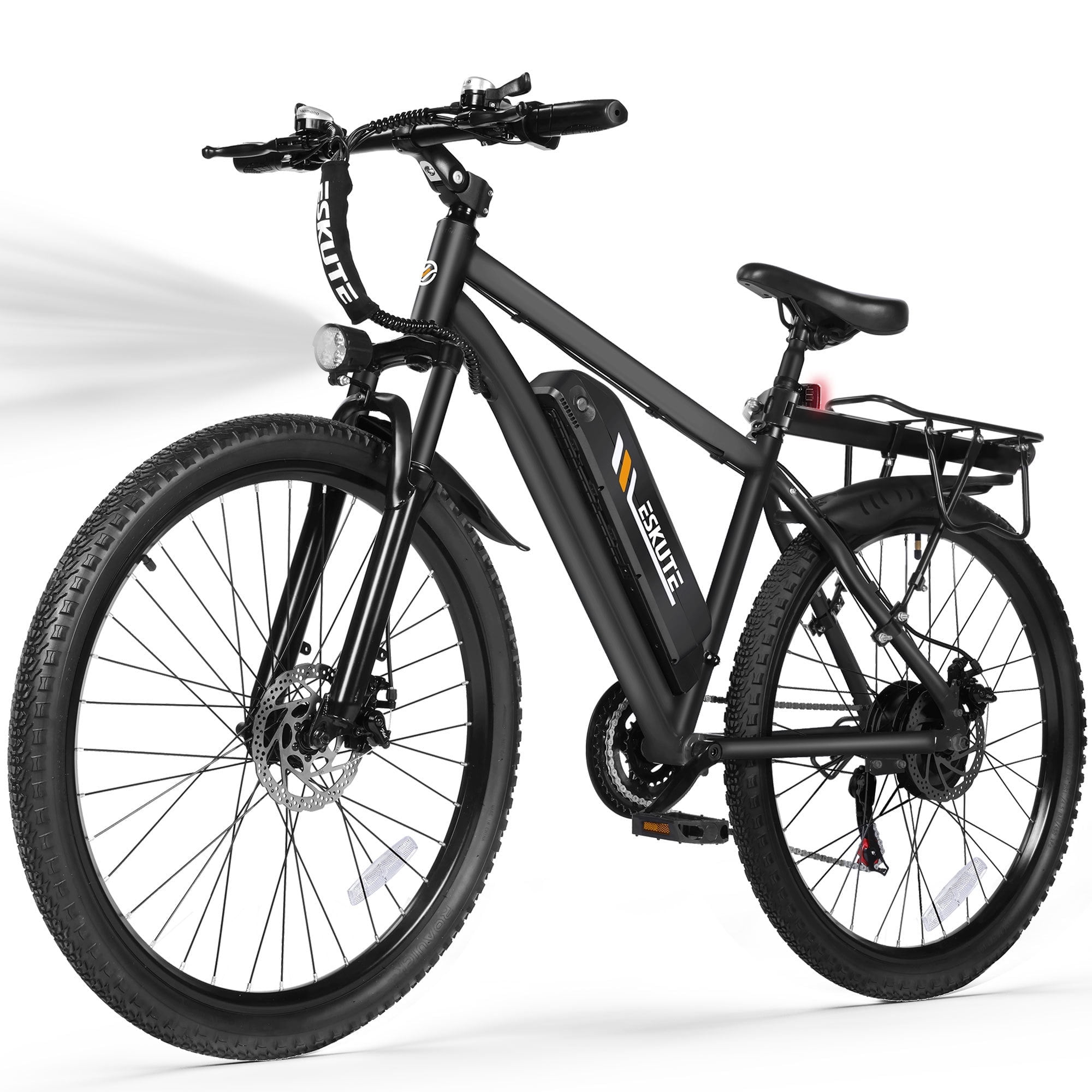 ESKUTE M200-750W Electric Bike for Adults,27.5” 21-Speed Mountain E ...