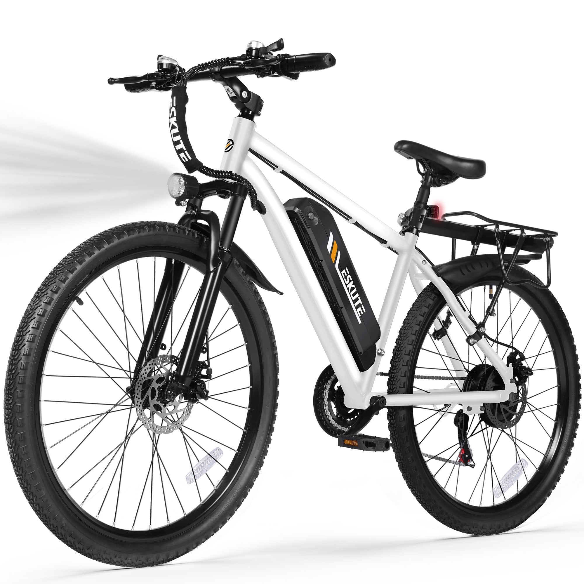 ESKUTE M200-750W Electric Bike for Adults,27.5” 21-Speed Mountain E ...
