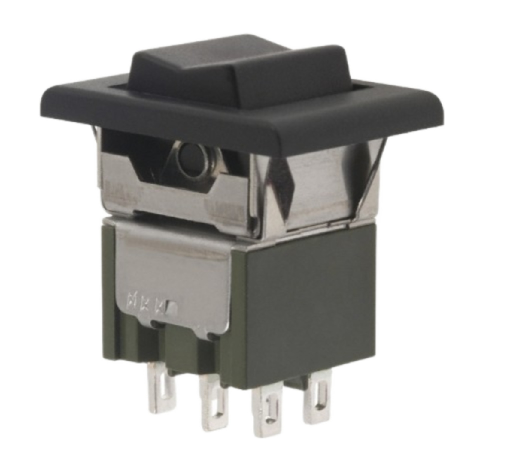 M2022TJW01-FA-1A Rocker Switch DPDT 6A (AC), 4A (DC) 125 V Panel Mount ...