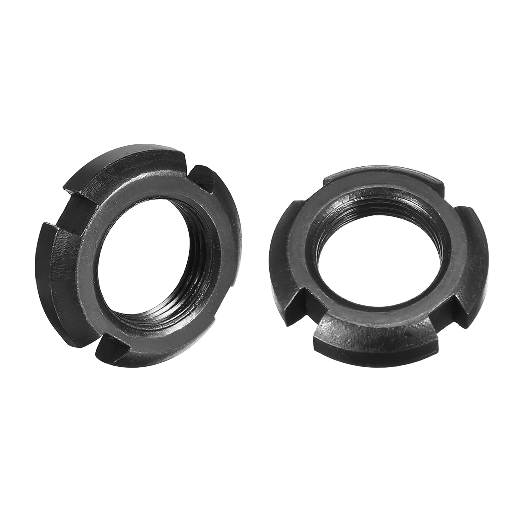 M20x1.5mm Retaining Four-Slot Slotted Round Nuts 2 Pcs - Walmart.com