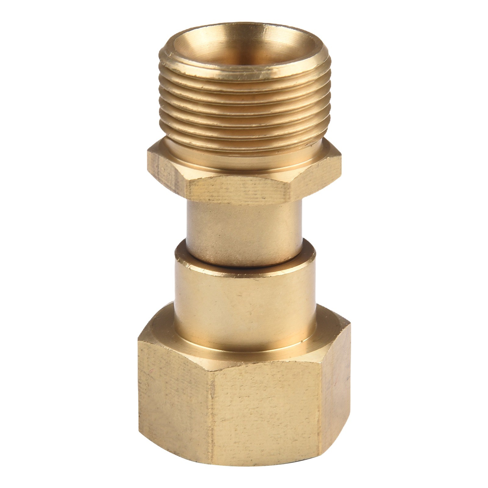 M22 14mm Brass Pressure Washer Swivel Joint Connector Hose Adapter 360 ...