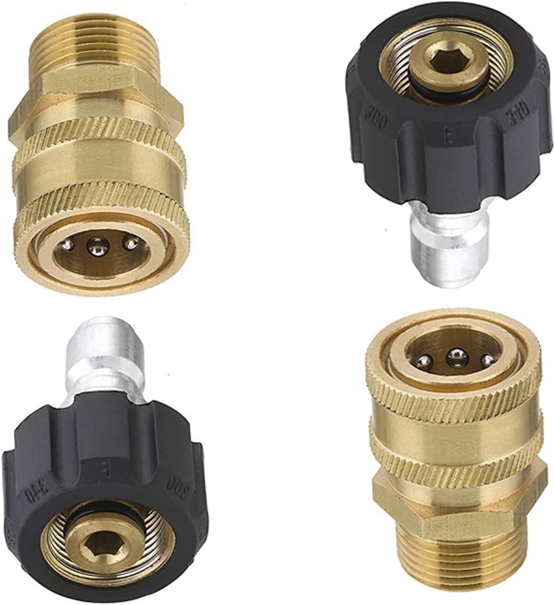 M22 15mm Swivel Fitting + 3/8” Quick Connect，Pressure Washer Adapter ...