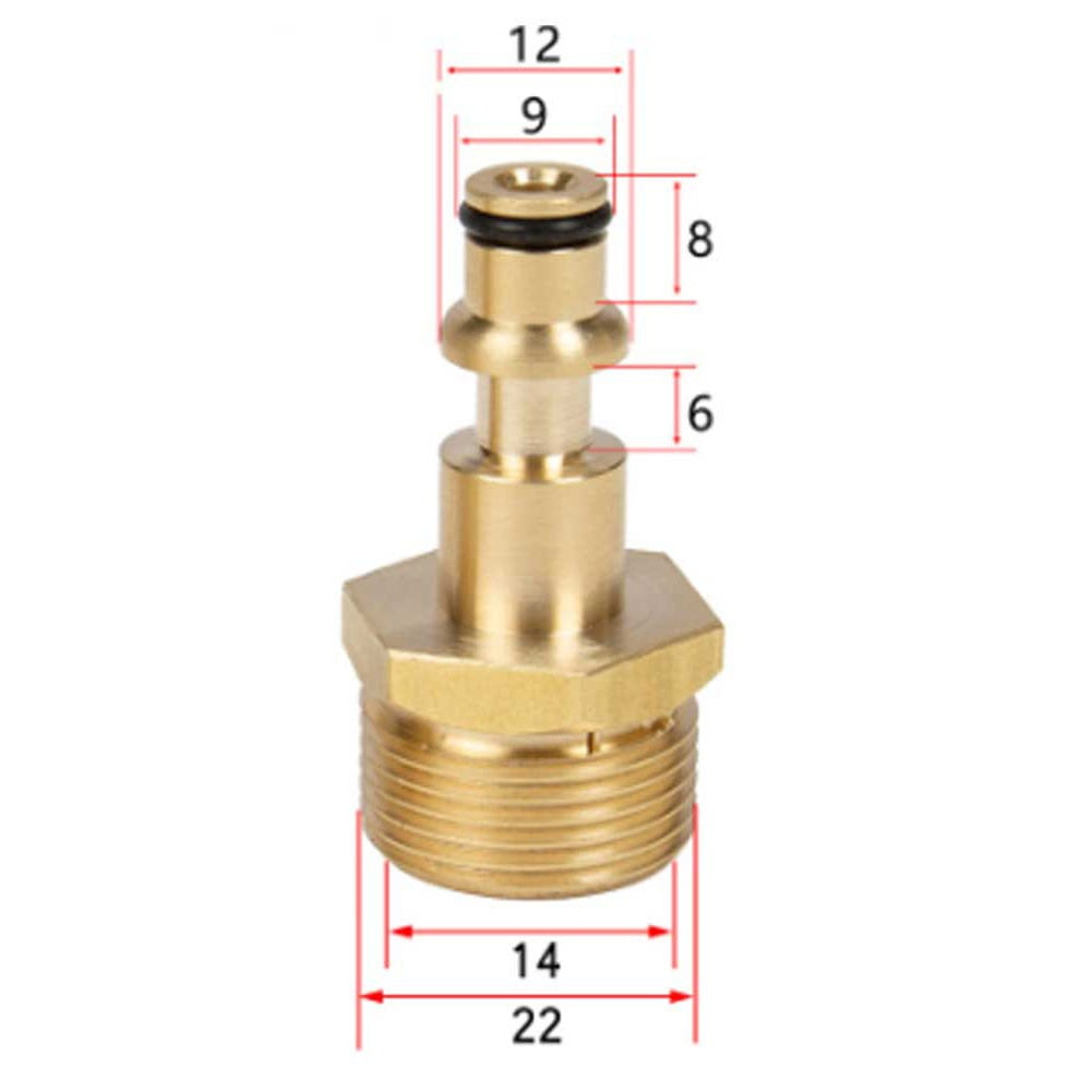 M22 Adapter High Pressure Washer Hose Pipe - Quick Connector Convert ...