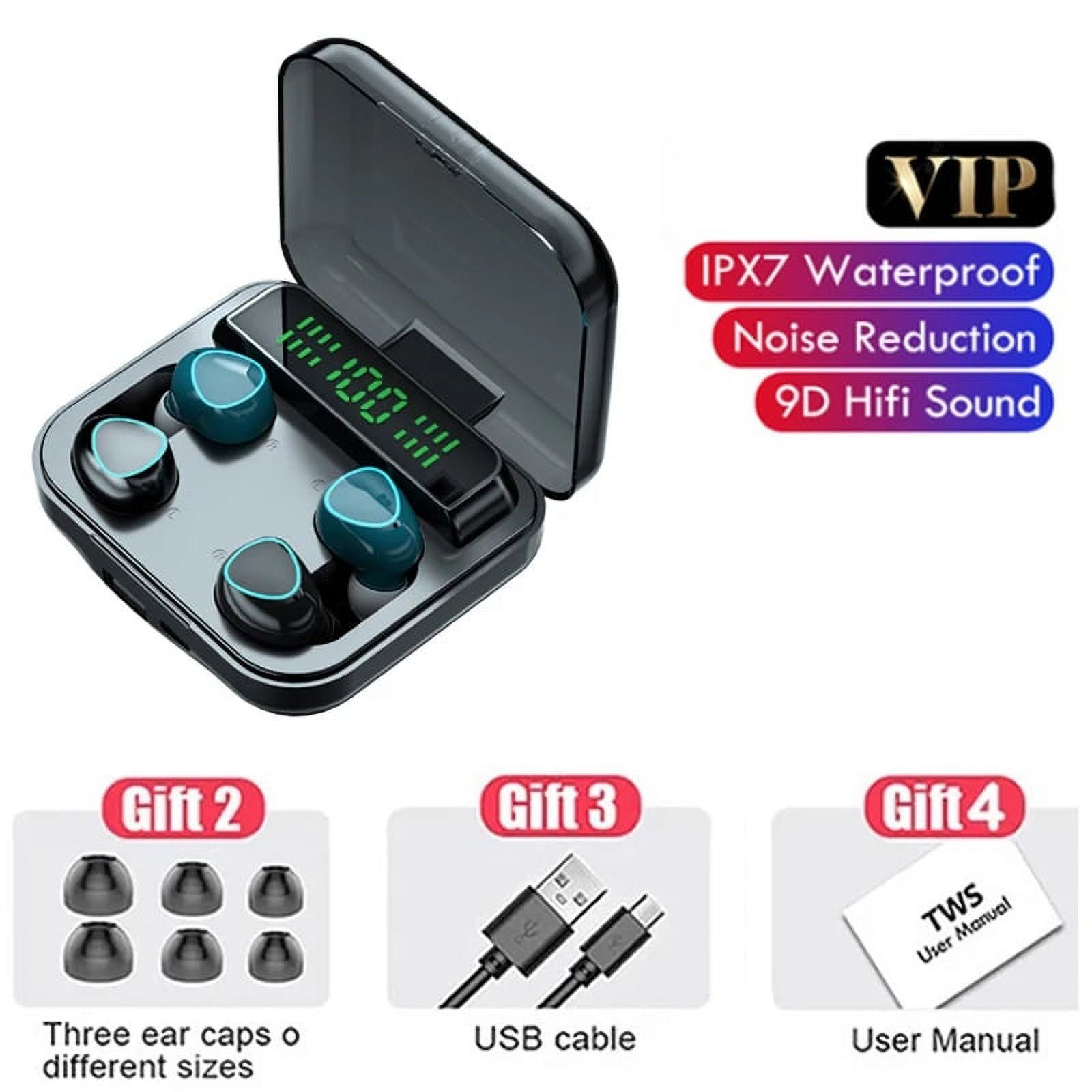 M22 TWS Bluetooth 5.1 Headphones 2200mAh Charging Box Couple Wireless ...