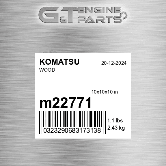 M22771 WOOD fits KOMATSU (New OEM) - Walmart.com