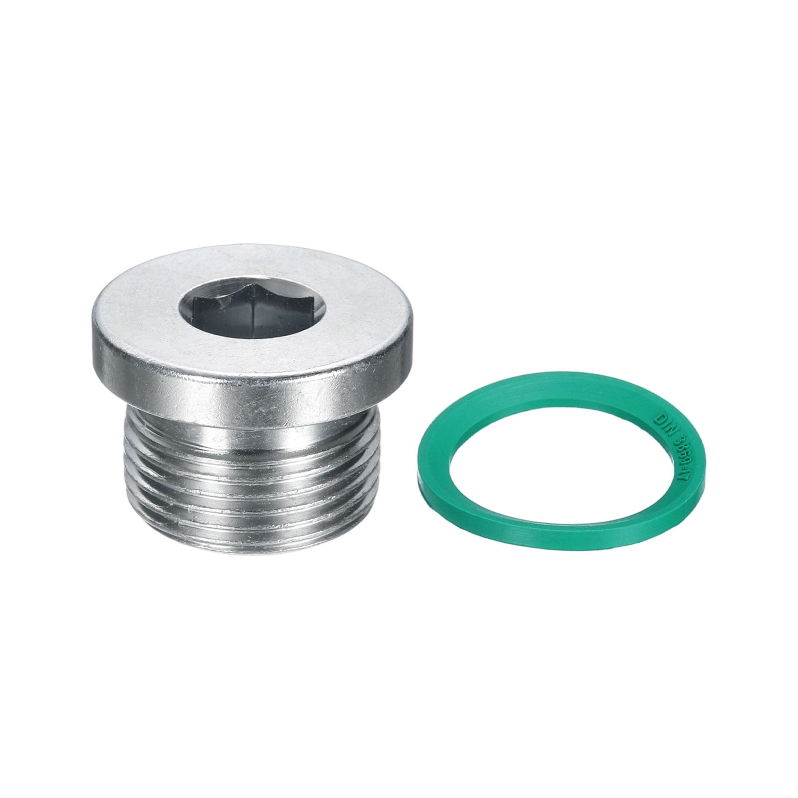 M22x1.5 304 Stainless Steel Thread Sensor Plug with Green O-Ring ...