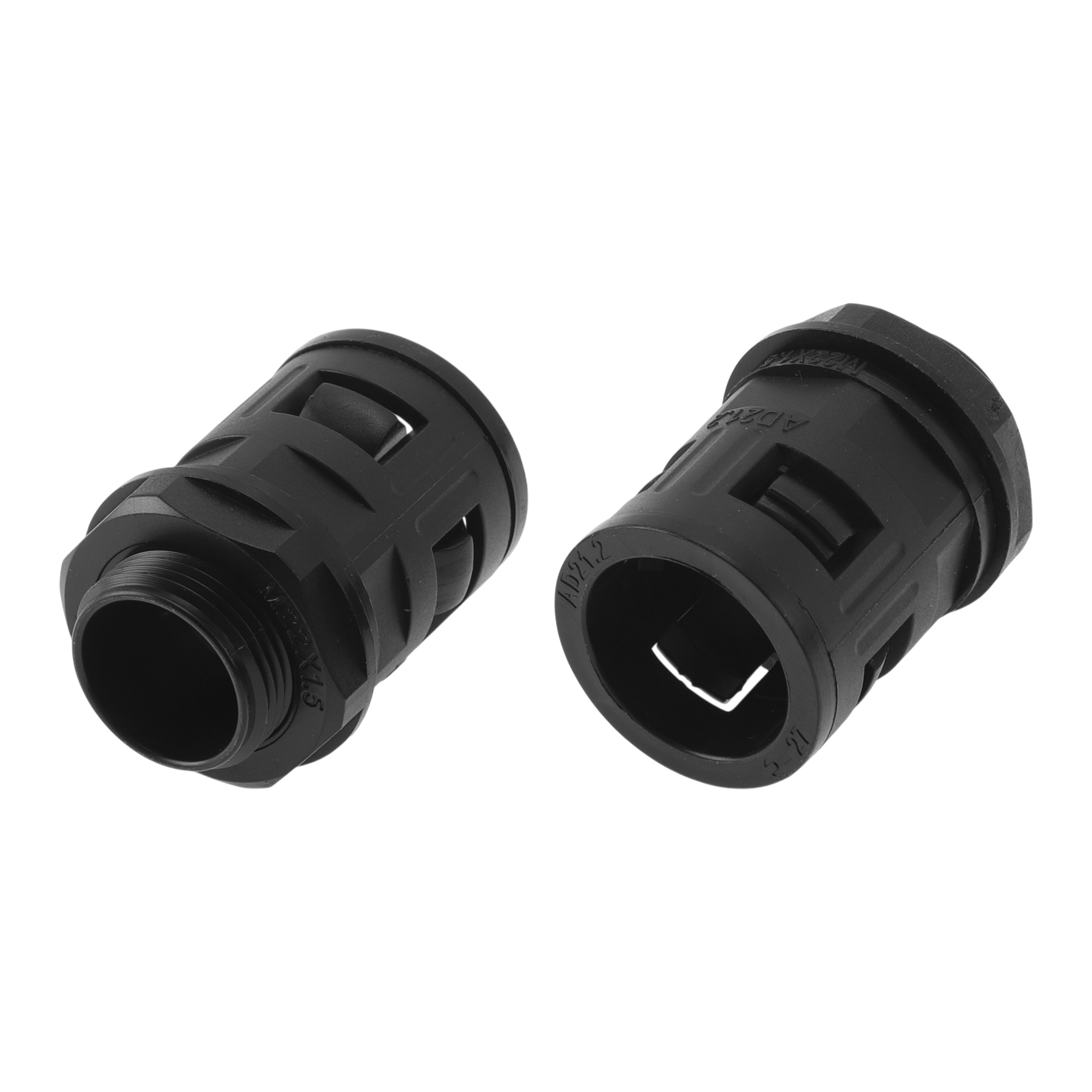 M22x1.5 Cable Glands 21.2mm / 0.83" Bellows Quick Connector Straight ...