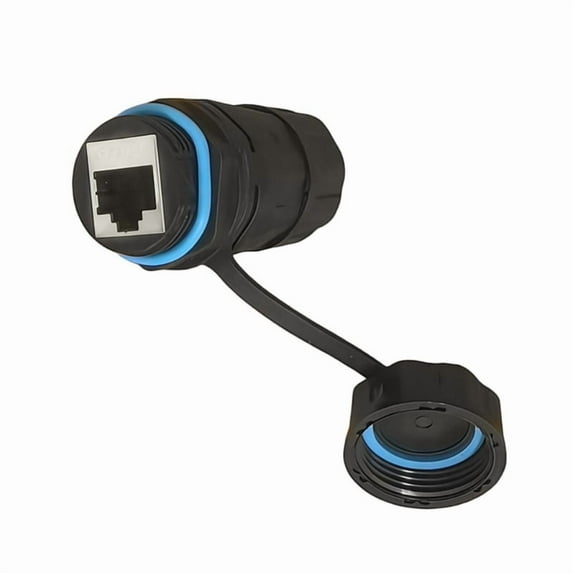 M23 RJ45 Cat6 Connector Outdoor Level IP68 Resistant RJ45 Cat6 Ethernet ...