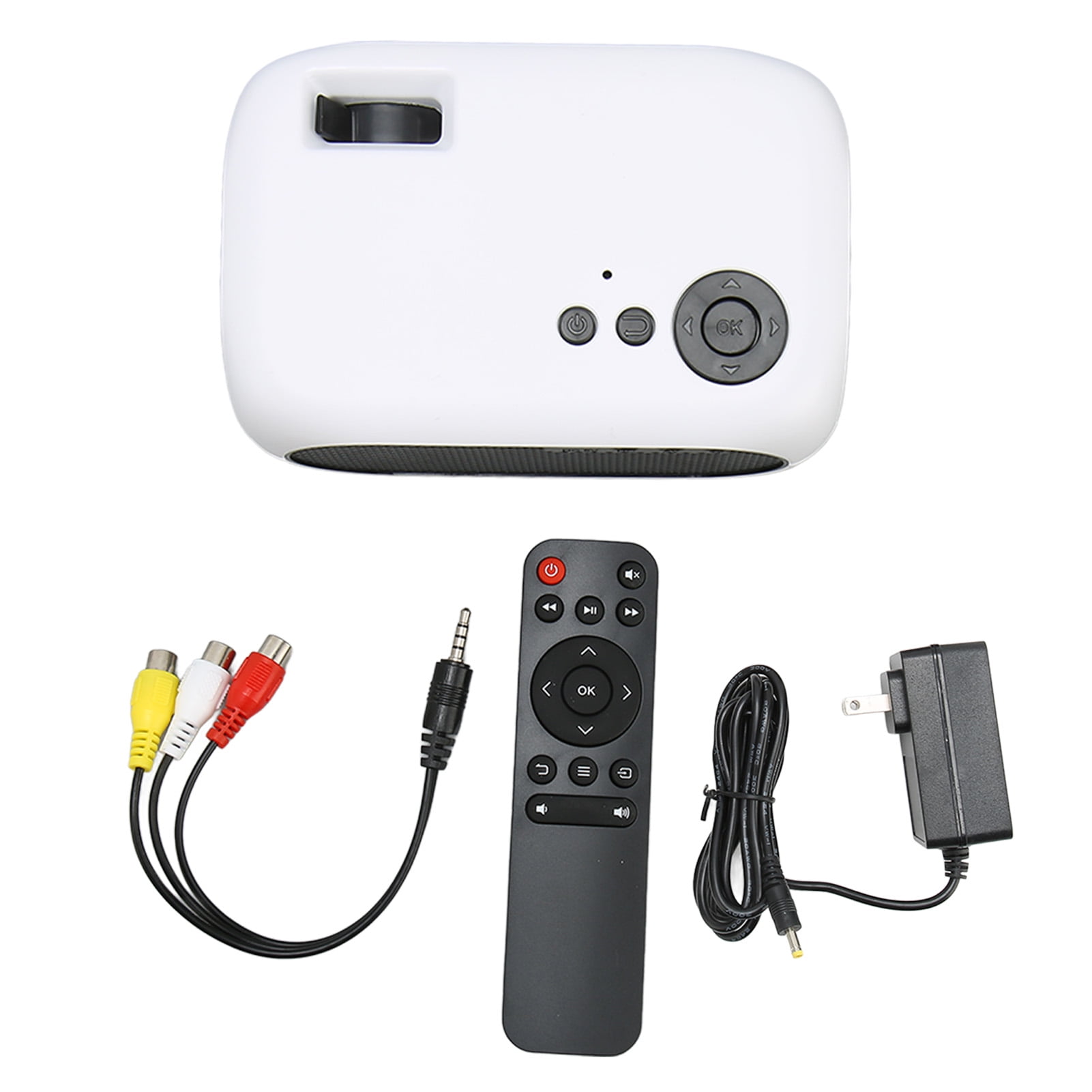 M24 Mini Portable Projector Multifunction 360 Degree Surround Sound ...
