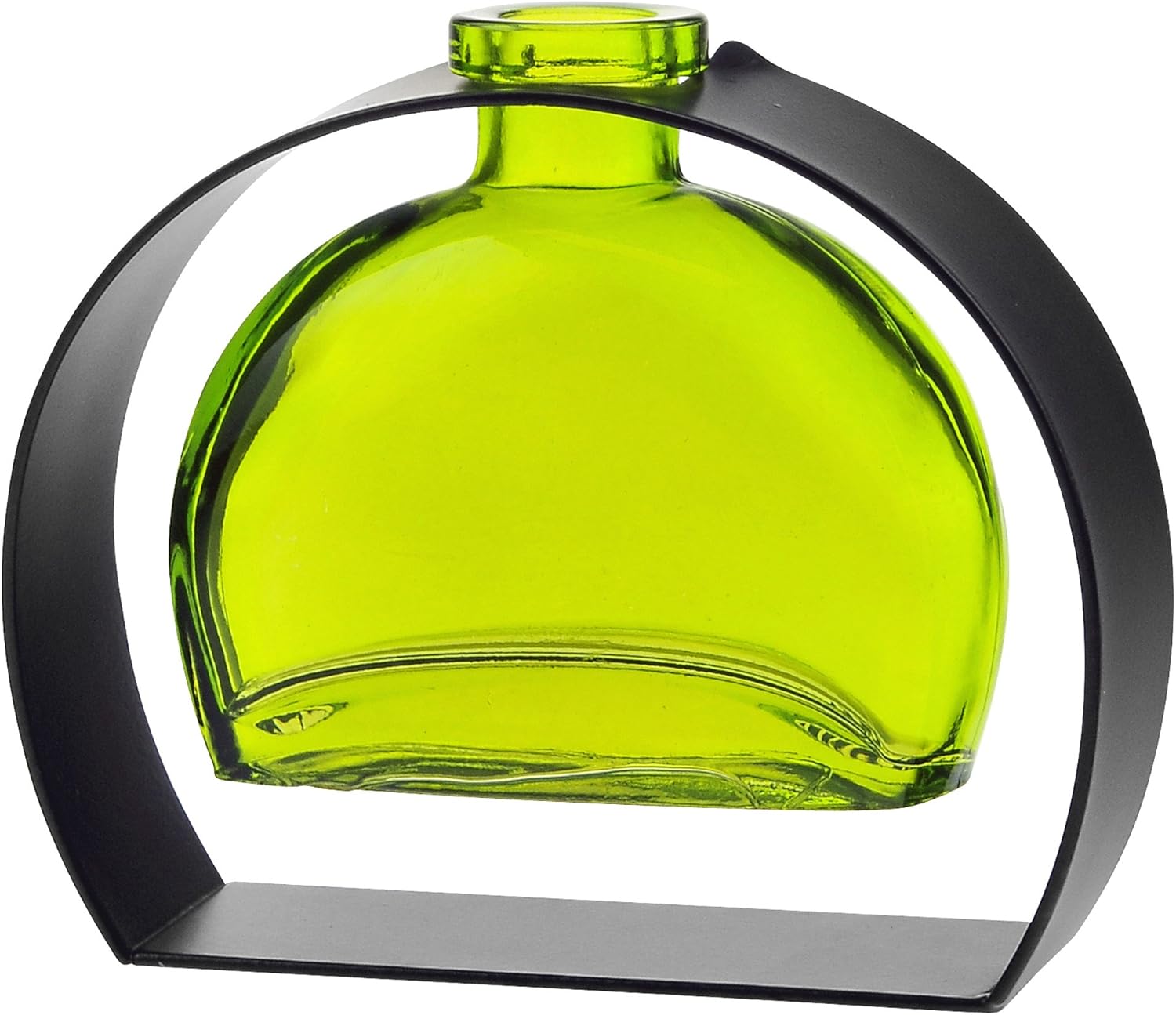 M246-200-01 Fiji Recycled Glass Vase Arched Metal Stand, Lime Green, 1 Piece - Walmart.com
