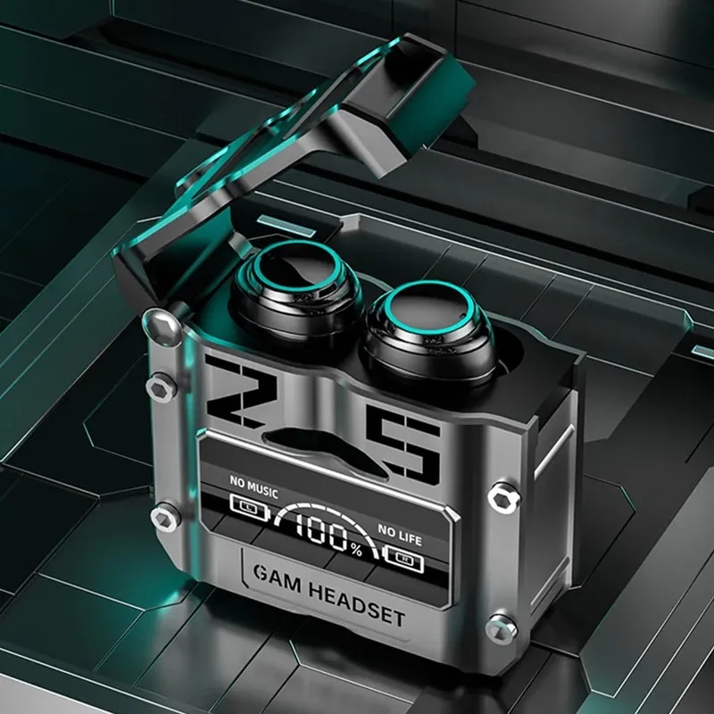 M25 NEW Wireless Bluetooth Headphones TWS Mecha Gaming Headset Low ...