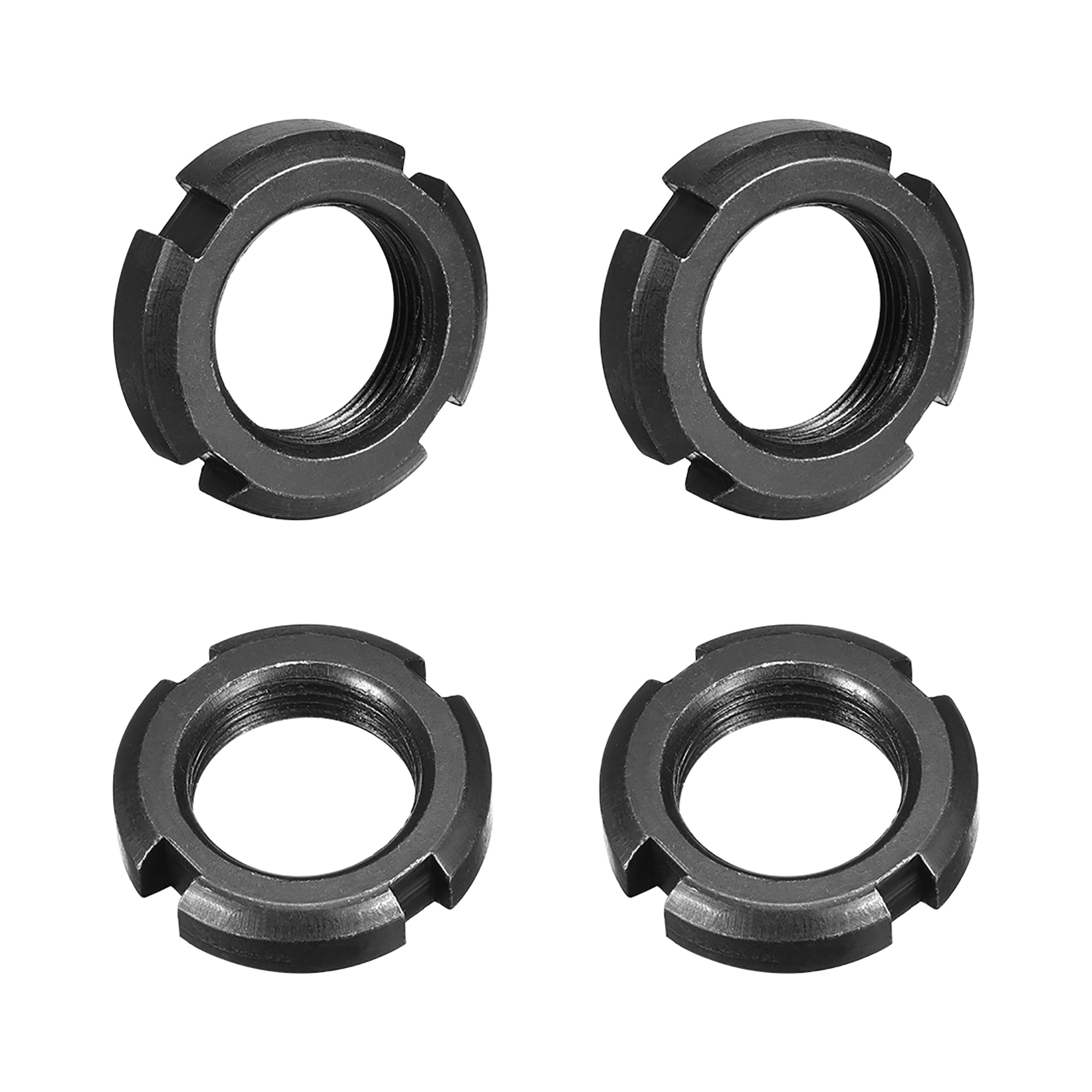 M25x1.5mm Retaining Four-Slot Slotted Round Nuts 4 Pcs - Walmart.com