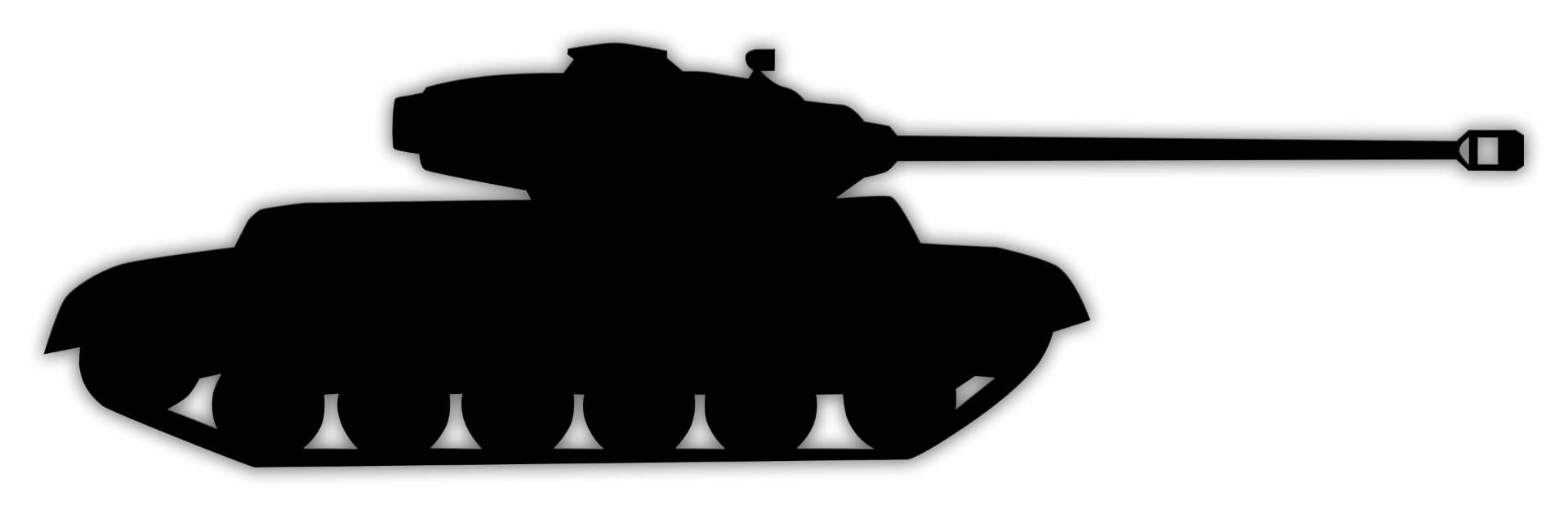 M26 Pershing Tank Silhouette “Made in the USA with heavy gauge steel ...