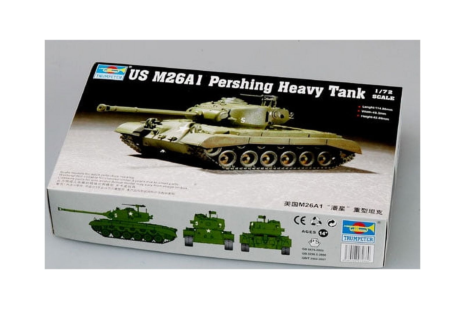 M26A1 PERSHING HEAVYTANK 1/72 - Walmart.com