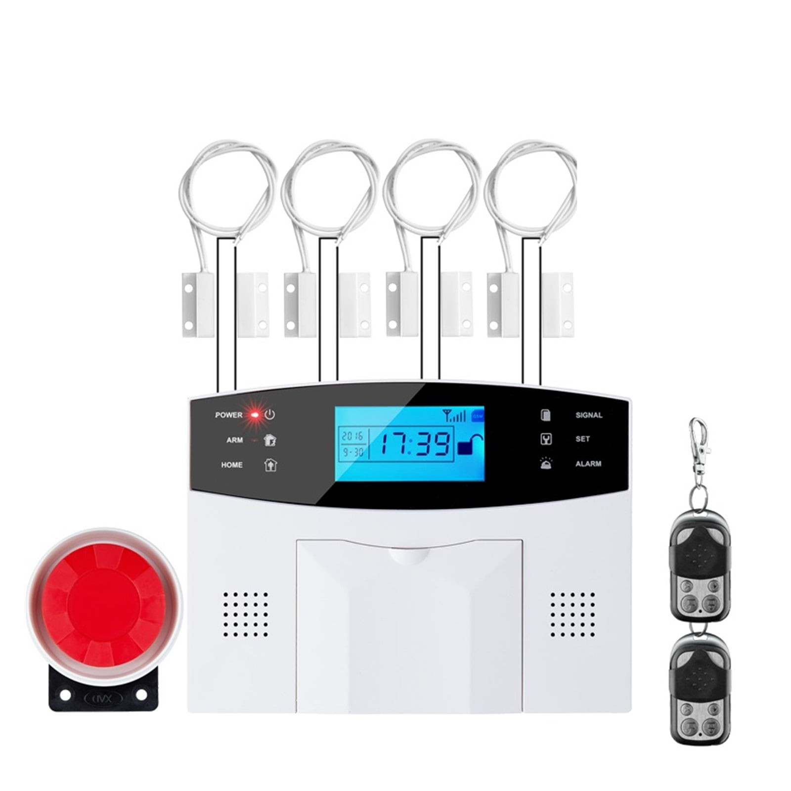 M2B Wired & Wireless GSM Home Burglar Security Alarm System Support G2B ...