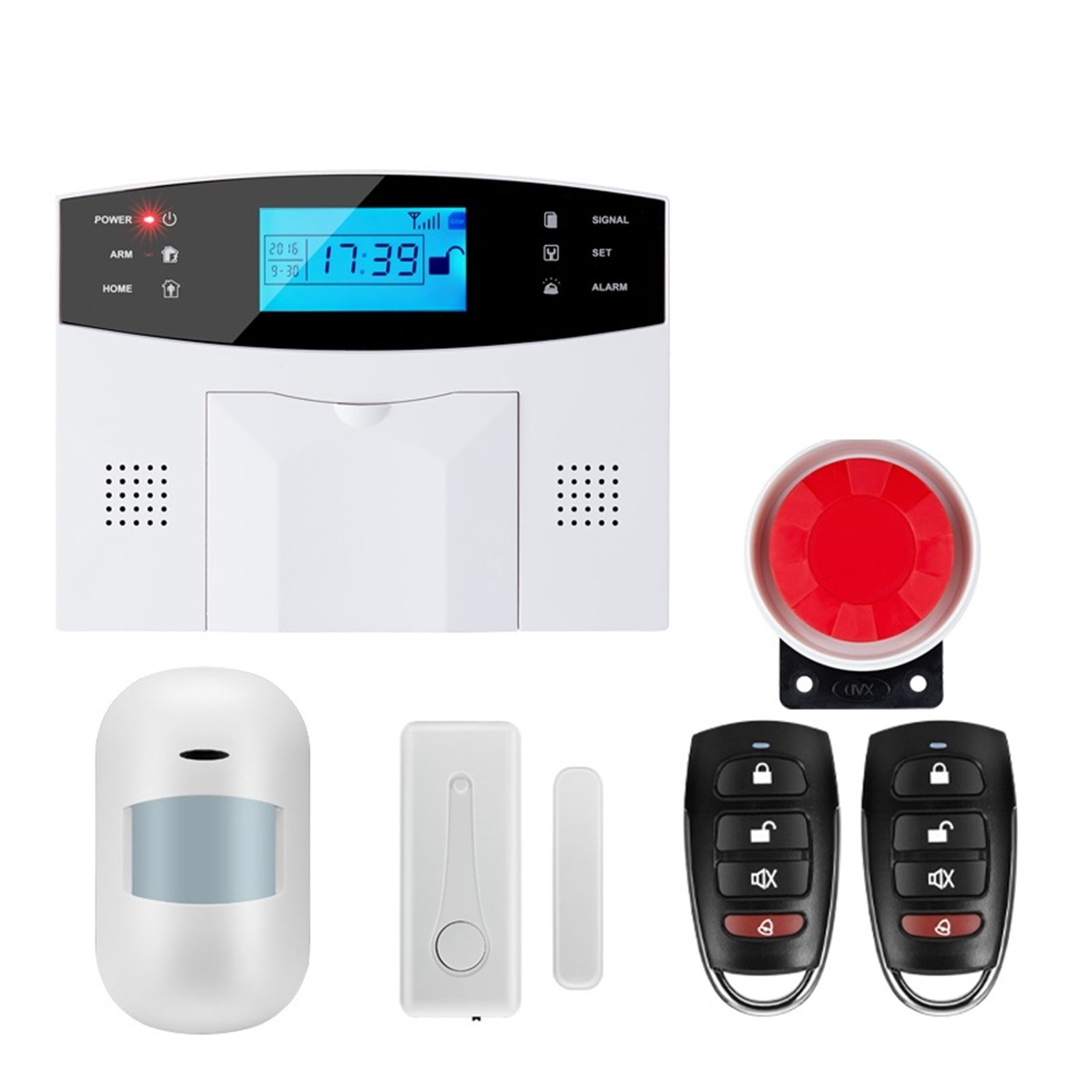 M2B Wired & Wireless GSM Home Burglar Security Alarm System Support G2B ...