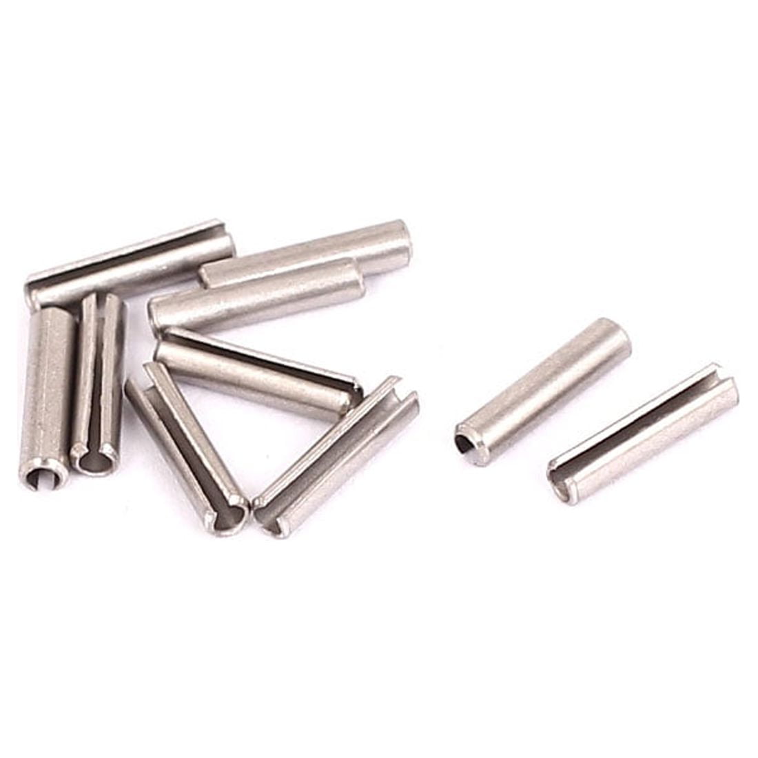 M2x10mm 304 Stainless Steel Split Spring Roll Dowel Pins Fasteners ...