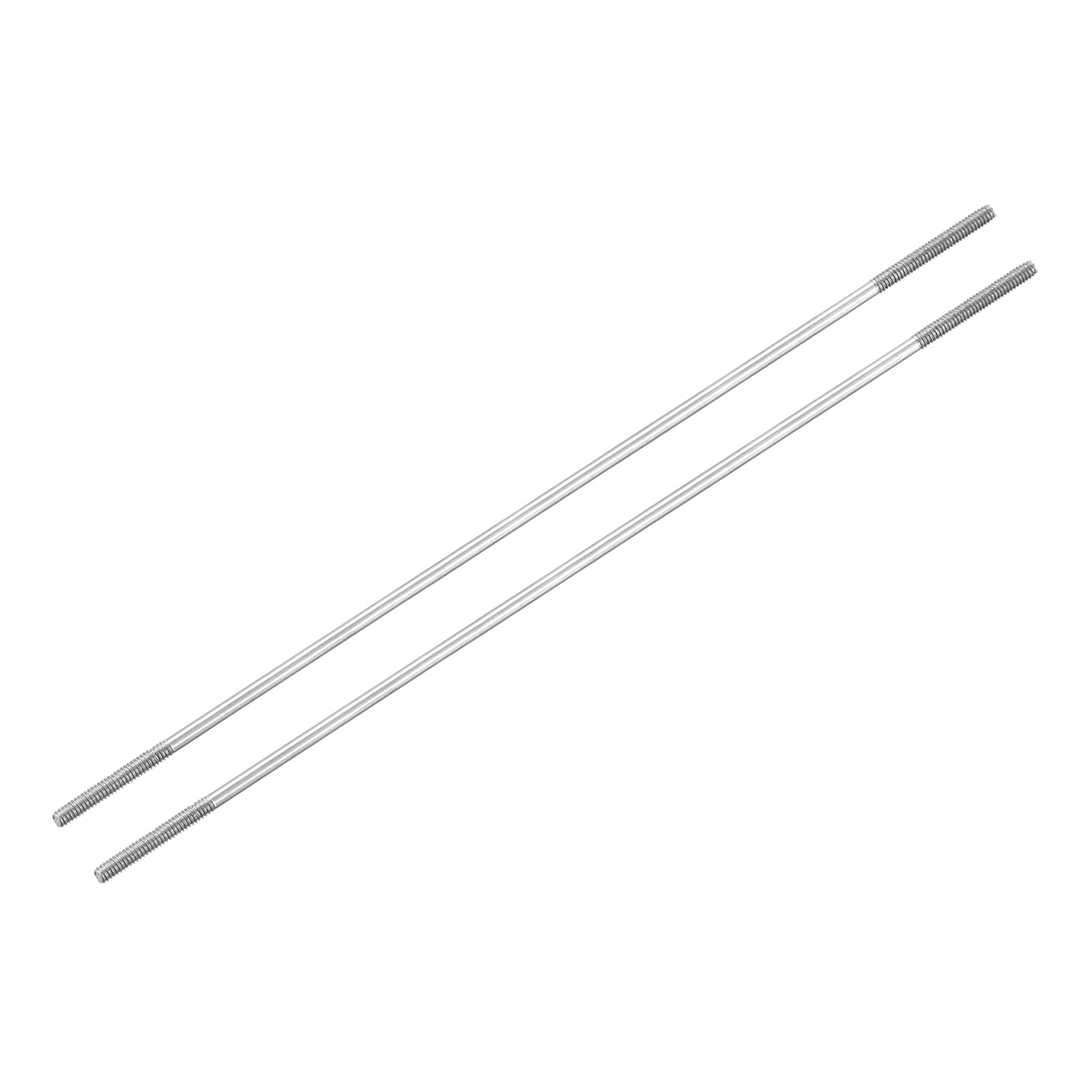 M2x130mm 304 Stainless Steel Push Rod Double End Threaded Rod for DIY ...