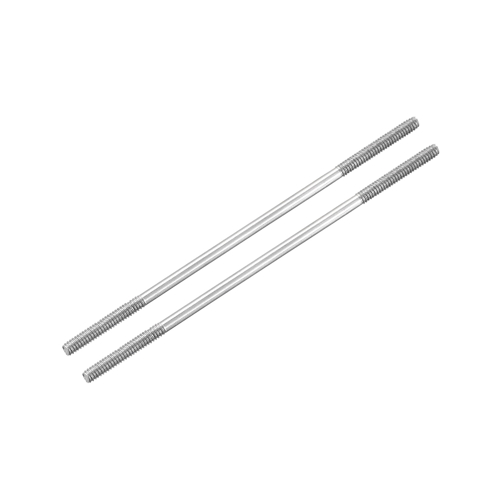 M2x55mm 304 Stainless Steel Push Rod Double End Threaded Rod for DIY ...